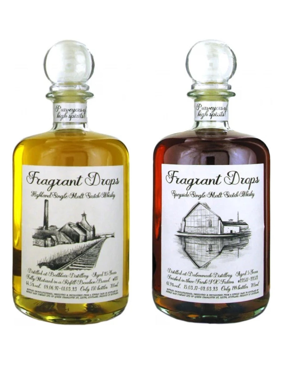 Fragrant Drops Balblair 25yo Cask #831 & Fragrant Drops Dalmunach 5yo ...