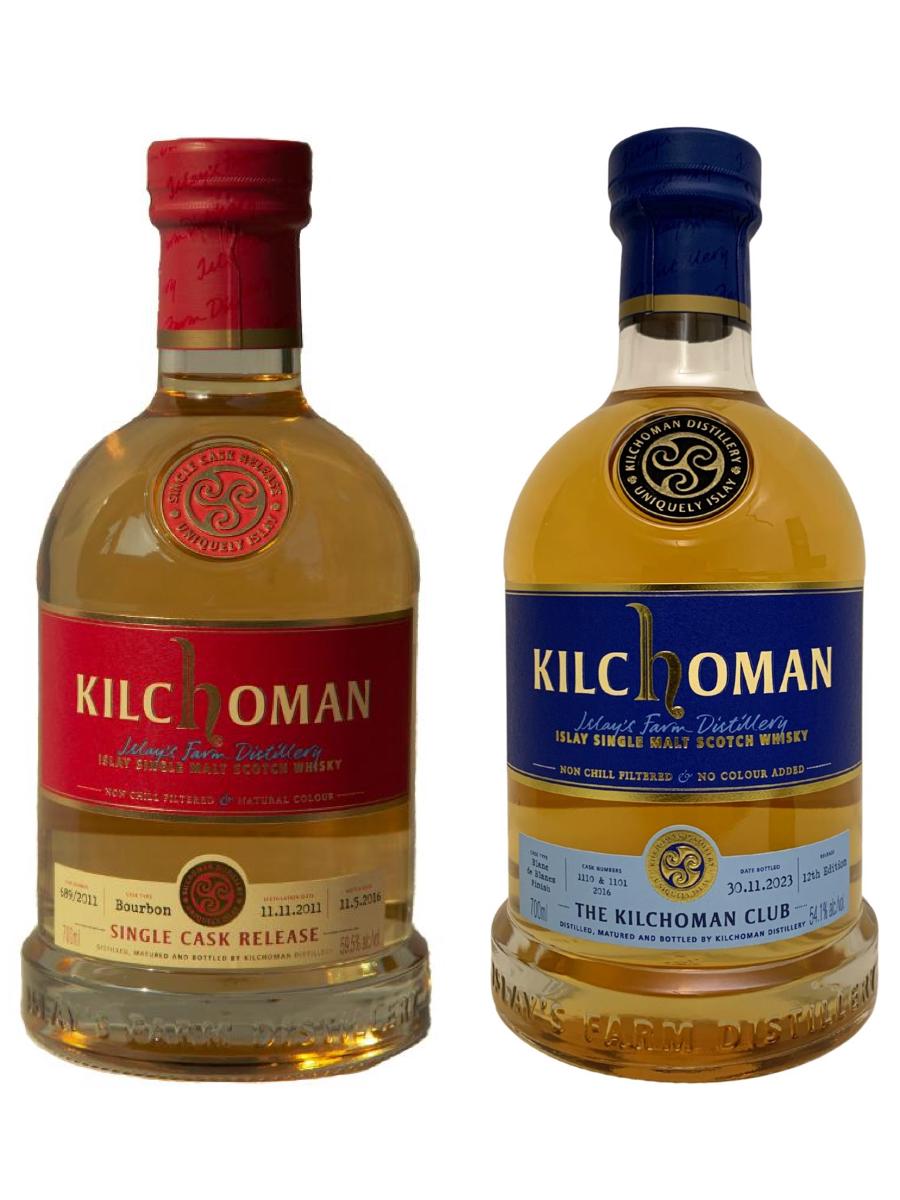 Kilchoman Islay Pipe Band 2016 Release (Cask 689/2011) & Kilchoman Clu ...