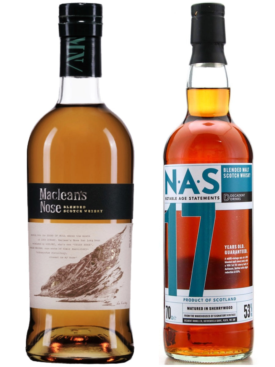 Maclean's Nose Blended Whisky & Decadent Drinks Notable Age Statement ...