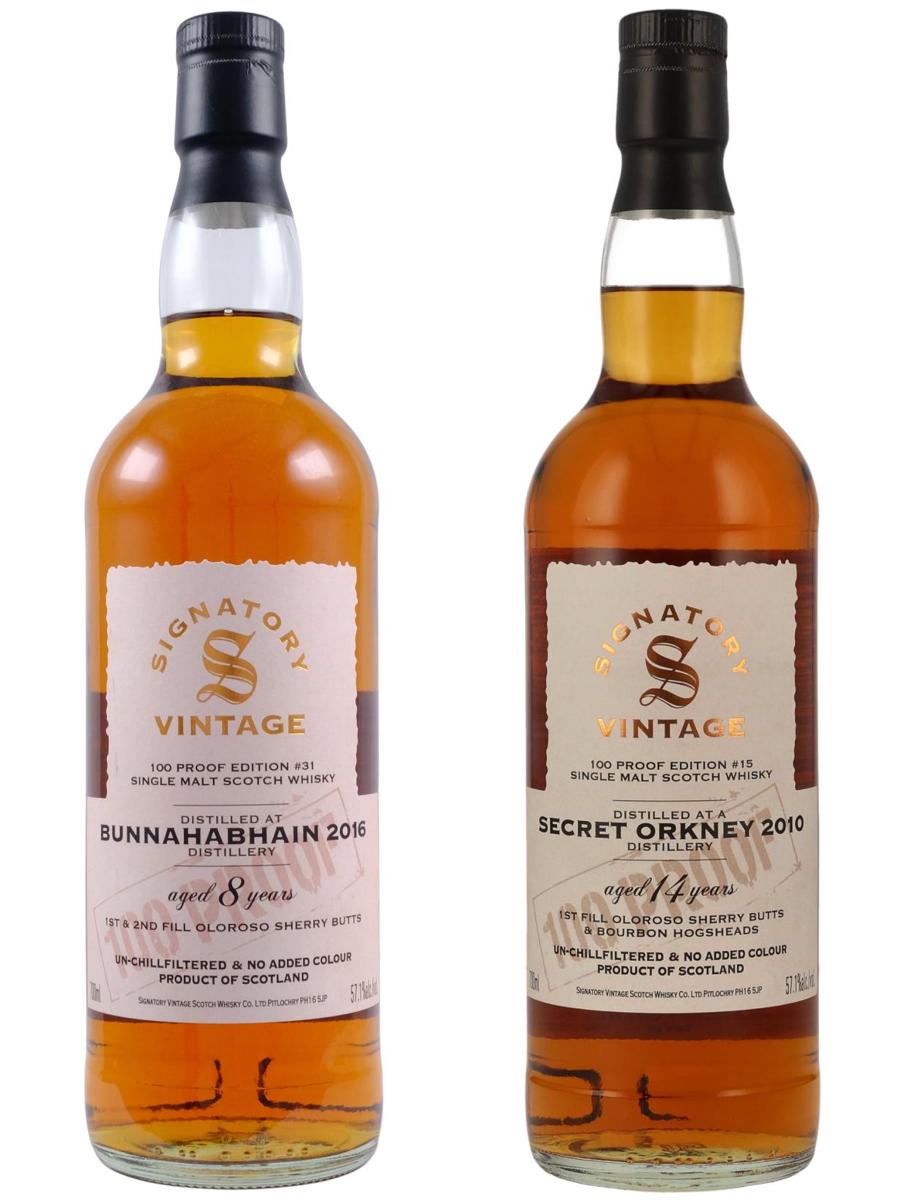 Signatory Vintage 100 Proof Edition 31 - Bunnahabhain 8yo & Signatory ...
