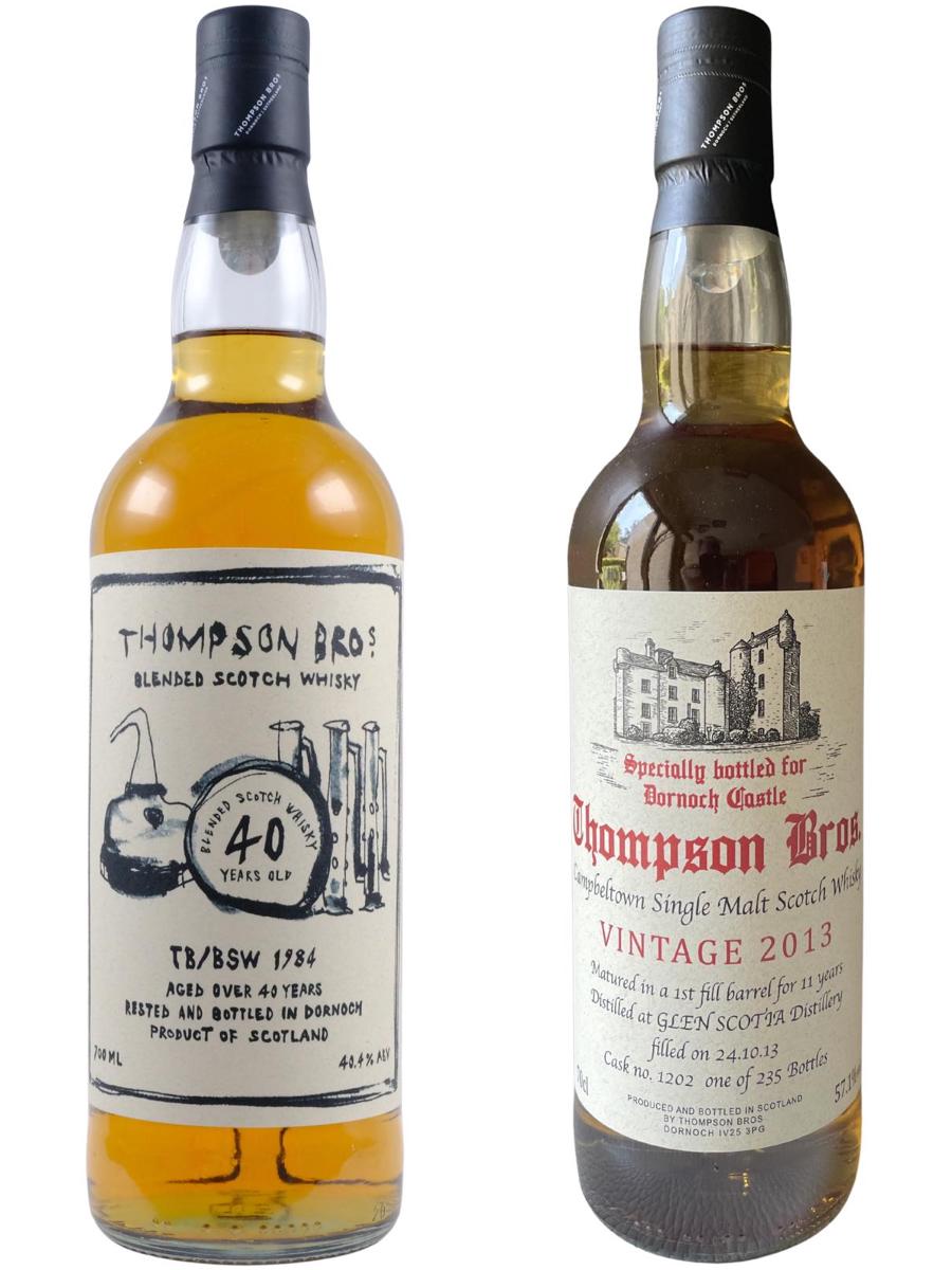 Thompson Bros TB/BSW 40yo (1984) & Thompson Bros Glen Scotia 11yo (Vin ...